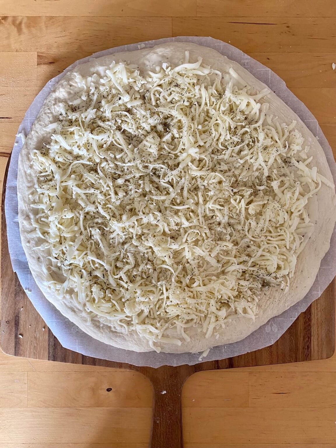 Creamy White Garlic Parmesan Pizza Everyday Homemade