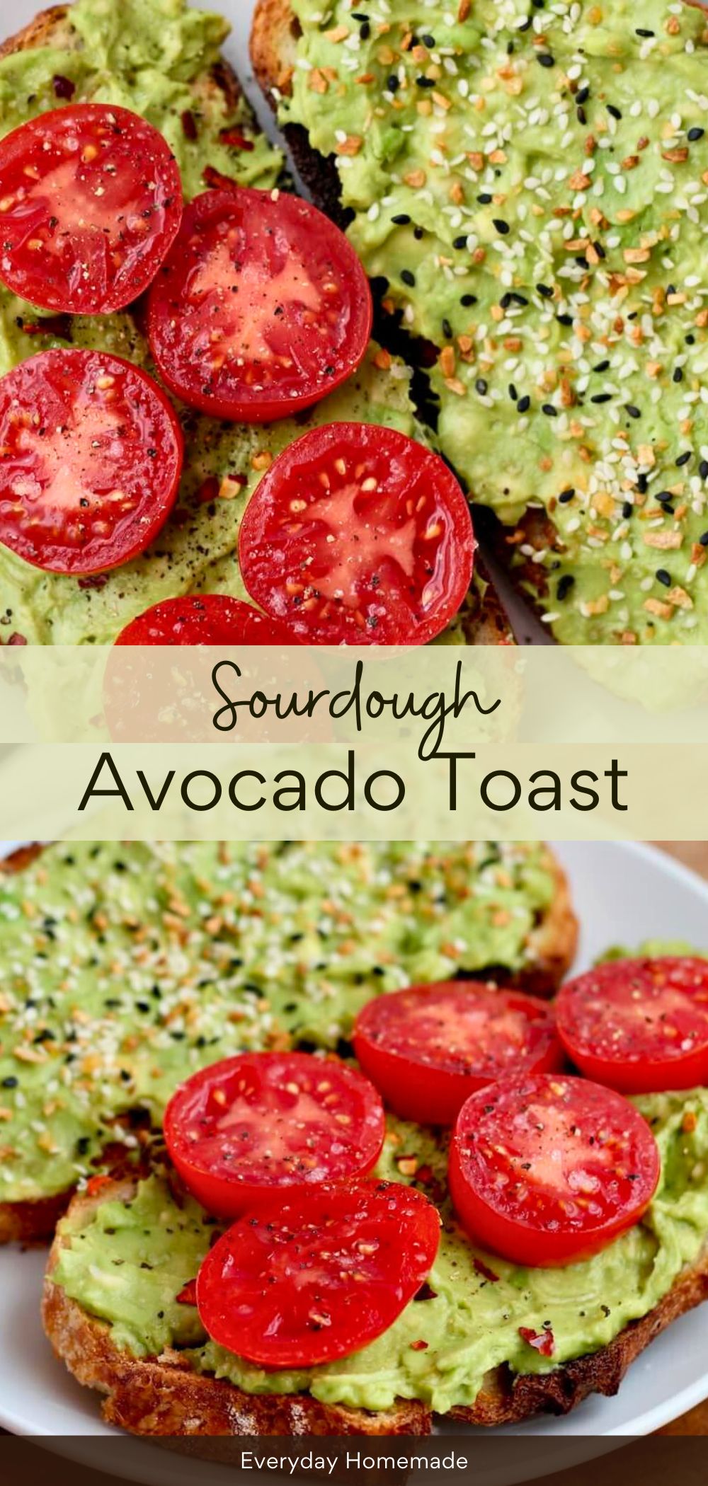 Sourdough Avocado Toast - Everyday Homemade