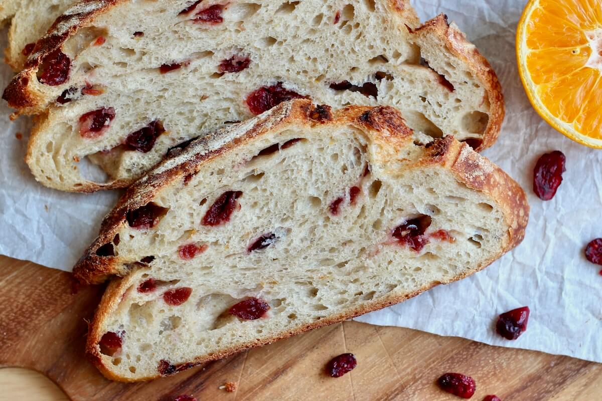 Cranberry Orange Sourdough Bread - Everyday Homemade