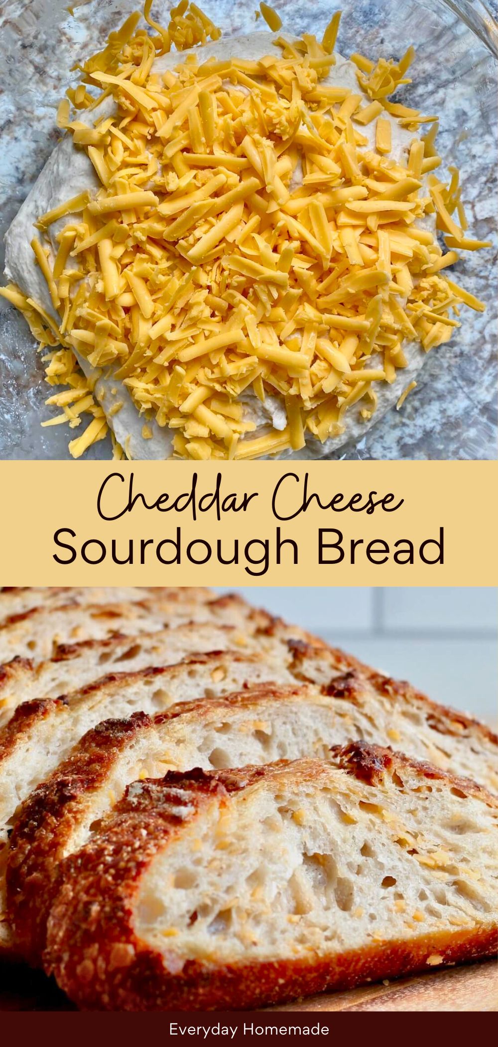 Cheddar Cheese Sourdough Bread - Everyday Homemade